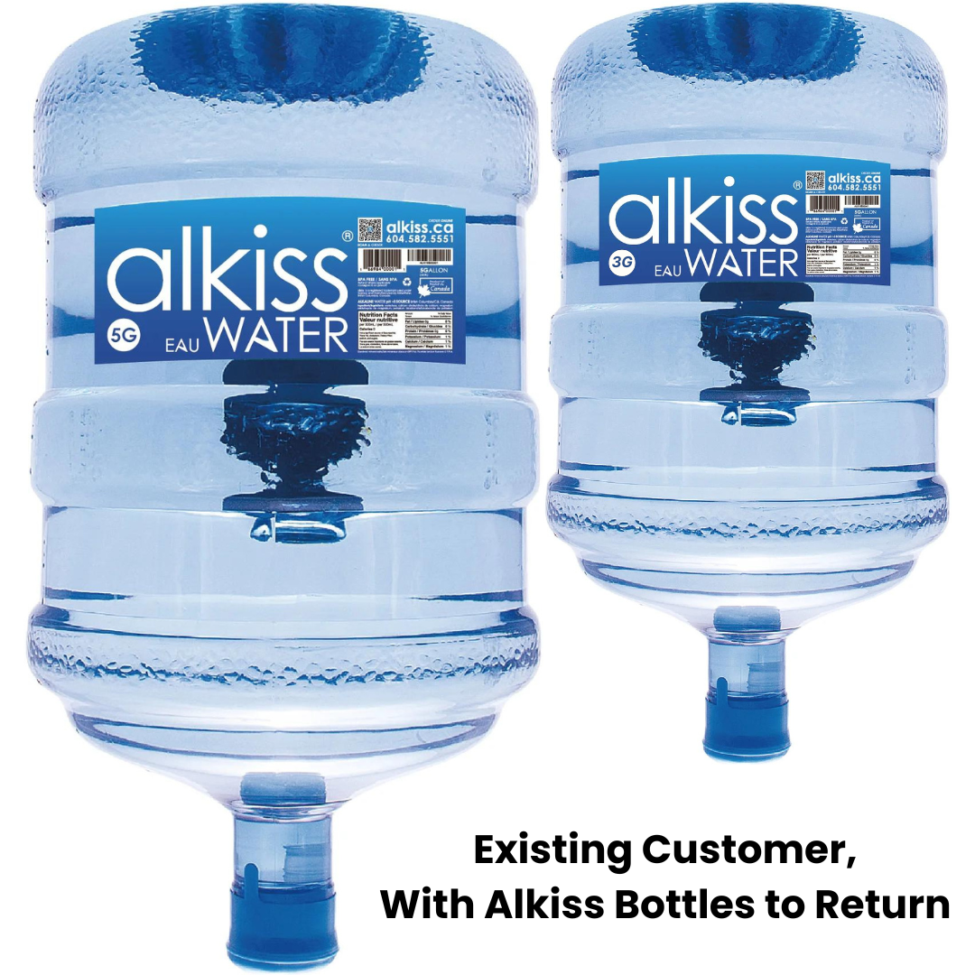 Alkaline Water - 3/5 Gallon - With Bottle Returns | alkiss® | aIkiss ...